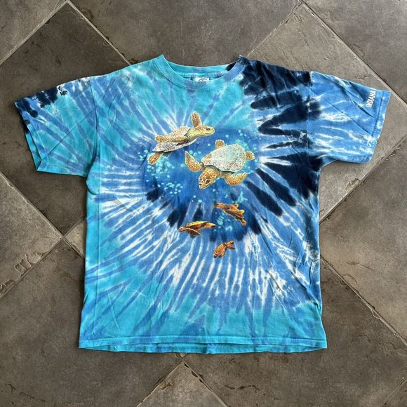 Delta | Shirts | Vtg Y2k Sea Turtle Tie Dye Tshirt Mens Large ...